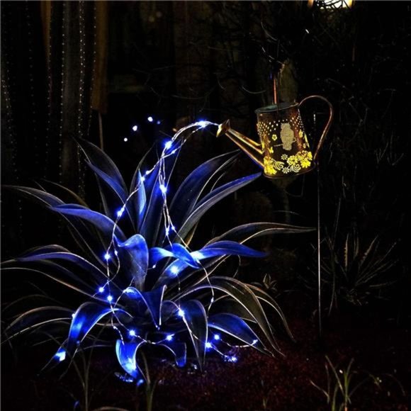Accents | Solar Garden Watering Can Lightsolar Waterfall Lights With ...